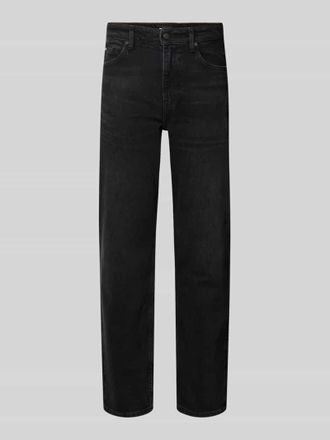 HUGO BOSS Straight Fit Jeans aus Baumwoll-Mix Modell Ogden