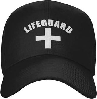 Generic Hiver Coton Chaud, Lifeguard Croix Logo Caps Retro Snapback Chapeau pour Hommes Femmes Réglable Casual Couvre-Chef