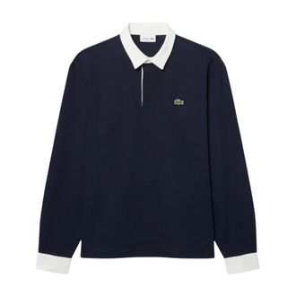 Lacoste Relaxed Fit Jersey Rugby-Polohemd - - Tops - Herren - Blau - XL