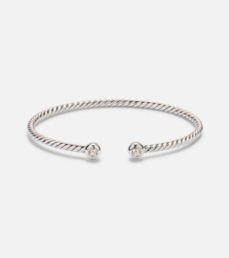 David Yurman Bracelet Cable Flex Micro en argent sterling 925 et diamants