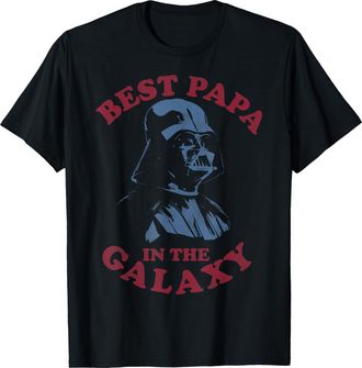 Star Wars Vatertag Darth Vader Best Papa In The Galaxy T-Shirt