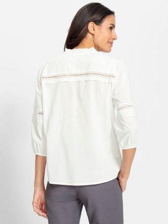 Witt Klassische Bluse Baumwoll-Bluse 3/4-Arm