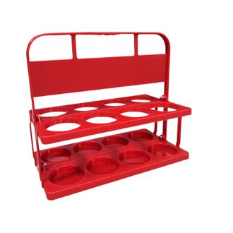 Generico Bierflaschenhalter - tragbare Getr&auml;nkekiste | 8er-Pack faltbarer Weinhalter mit Griff, wiederverwendbarem Service und Aufbewahrungsboxen f&uuml;r gro&szlig;e Tas