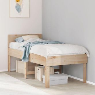 vidaXL Cadre de lit sans matelas 75x190 cm bois de pin massif vidaXL