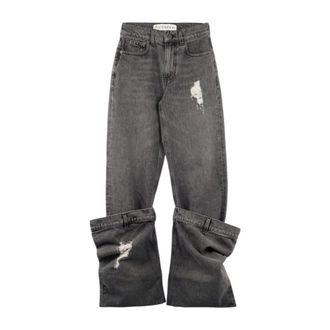 J.W.Anderson Distressed Bucket Jeans - - Jeans - Damen - Grau - W27