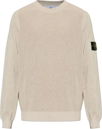 Stone Island Rundhalspullover - - Knitwear - Herren - Beige - L