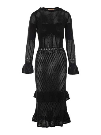 Twinset Knielanges Kleid - Schwarz