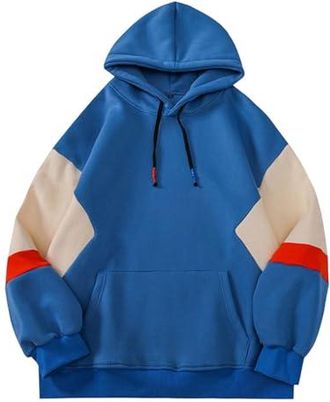 Generic Sweat a Capuche Homme Hooded Sweatshirt Sweats &agrave; Capuche Oversize, Pullover Streetwear avec Manches Longues, Confort D&eacute;contract&eacute; avec Capuche