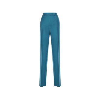 Max Mara Pantalone Lungo - - Trousers - Damen - Blau - L