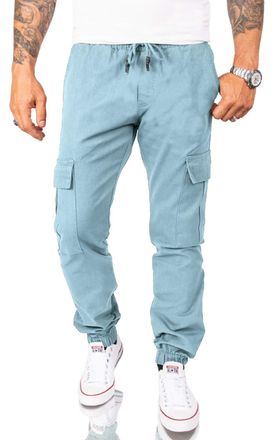 Rock Creek Herren Cargohose Chino Hose Cargo Hosen Pant Freizeithose Cargohosen Jogging Hosen Jeans Outdoorhose Wanderhose Babyblau RC-2082 W40 L30