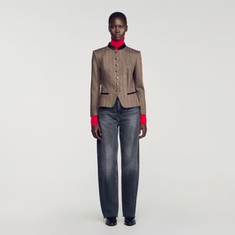 Sandro Verwaschene Barrel-Jeans