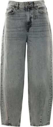 Liu Jo Jean Coupe Balloon Taille Haute - Femme - Jeans - Gris - Taille: W28