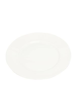 Maxwell & Williams Kaschmir Beilagenteller, breiter Rand, feines Knochenporzellan, wei&szlig;, 23 cm