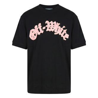 Off-white T-Shirt mit modernen Grafiken - - Tops - Herren - Schwarzk - XS