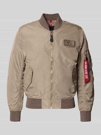 Alpha Industries Regular Fit Bomberjacke mit Logo-Patch