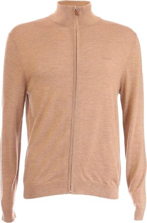 GANT Strickjacke f&uuml;r Herren, Merinowolle (Sand)