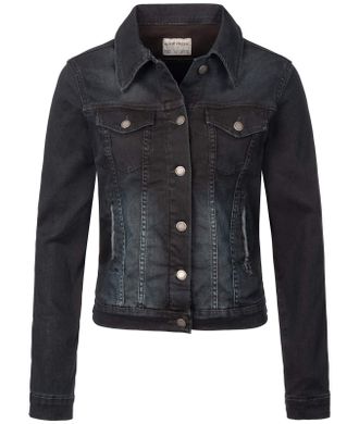 Rock Creek Damen Jeans Jacke &Uuml;bergangs Jacke Denim Blouson Stretch Kurz Classic Jeansjacken Urban Stonewash D-401 Rinsedblau XXL