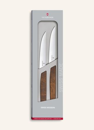 Victorinox by Swiss Army 2er-Set Steakmesser Swiss Modern braun