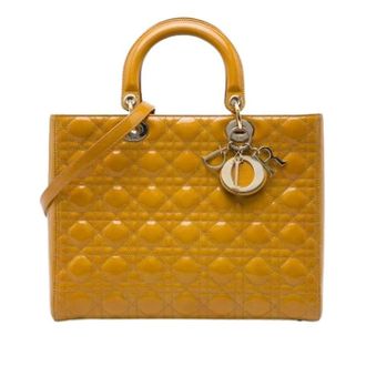 Dior Sac cabas Lady Pre-owned - Femme - Pre-owned - Jaune - Taille: ONE Size