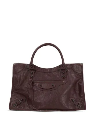 Balenciaga sac &agrave; main M Le City - Rouge