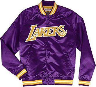 Mitchell & Ness Los Angeles Lakers Purple Lightweight Satin Jacket Jacke Anorak Windbreaker