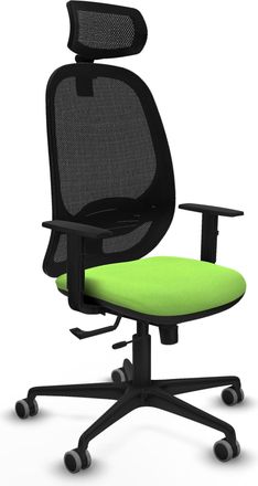 Piqueras y Crespo Isomalla Cilanco Stuhl mit 1D-Armen, h&ouml;henverstellbare Lendenwirbelst&uuml;tze und h&ouml;henverstellbares Kopfteil und Neigungsverstellung. Ausgestattet mit Sy