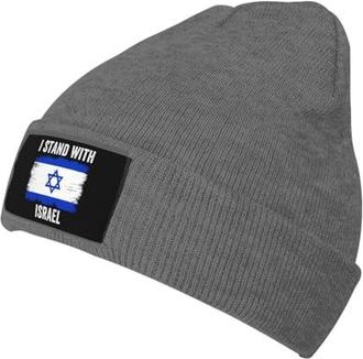 Generic Doux Bonnet Tricot&eacute;, Je Soutiens Isra&euml;l dans Le conflit isra&eacute;lo-palestinien. Je Soutiens Isra&euml;l., L&eacute;ger Chapeau Tricot&eacute;, Bonnet Hiver Chaud Tricot pou
