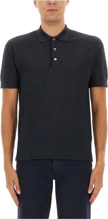 Ermenegildo Zegna Homme, Tops, Noir, Taille: 2XL Polo en m&eacute;lange de coton