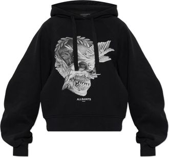 AllSaints Femme, Sweatshirts et sweats &agrave; capuche, Noir, Taille: 38 FR Mysterie Dana Sweat &agrave; capuche