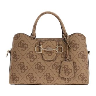 Guess Femme, Sacs, Beige, Taille: ONE Size Karnilla Logo Bucket