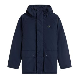 Fred Perry Gesteppte durchgehende Rei&szlig;verschlussjacke - - Jackets - Herren - Blau - XL