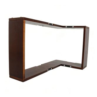 Generico Eckregal aus Holz, 39,7 x 19,8 x 7,2 cm, rustikal, schwebend, dekoratives Wandregal f&uuml;r Schlafzimmer und Wohnzimmer, B&uuml;cherregal im Bauernhausstil f&uuml;r