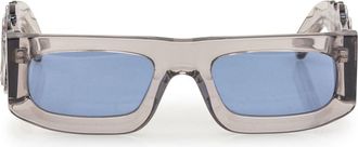 Evangelisti World lunettes de soleil à monture rectangulaire - Gris