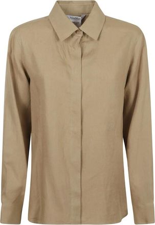 Max Mara Femme, Blouses et Chemises, Beige, Taille: 40 FR Max Mara Chemises