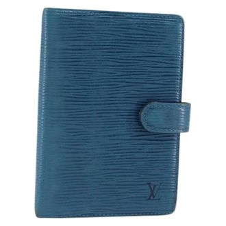 Louis Vuitton Bureau &agrave; domicile en cuir Pre-owned - Femme - Pre-owned - Bleu - Taille: ONE Size