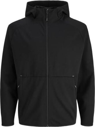Jack & Jones Sweat &agrave; Capuche zipp&eacute; Jjebase avec Fermeture &eacute;clair Noos, Noir, XL pour Homme, Noir, XL