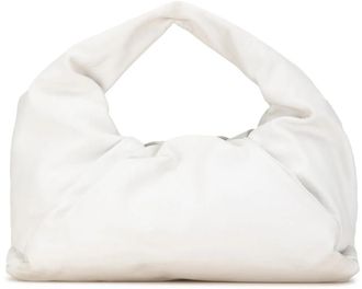 Bottega Veneta Hobo Bags - Lambskin The Shoulder Pouch - Gr. unisize - in Wei&szlig; - f&uuml;r Damen