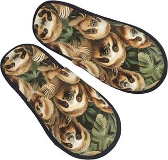 Generic Pantoufles Imprim&eacute; Paresseux Mignon Chaussons Chauds Antid&eacute;rapants Slippers Pour Femme Chambre Int&eacute;rieur M