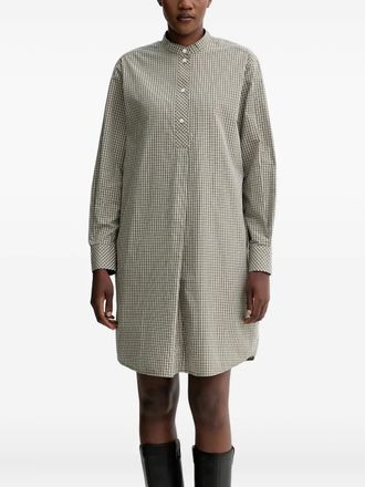 Marc O'Polo robe-chemise boutonn&eacute;e &agrave; carreaux - Vert