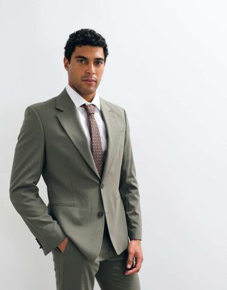 Asos blazer de costume slim en vert olive