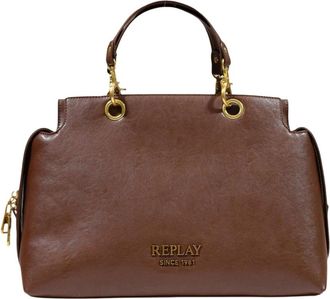Replay Vintage PU Mittlere Tasche - - Bags - Damen - Braun - ONE SIZE