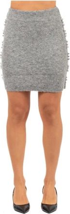 Pinko Pinko, Femme, Jupes, Gris, Taille: 36 FR Gonna