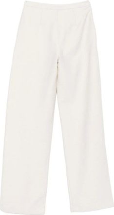 Emporio Armani Femme, Pantalons, Beige, Taille: 38 FR Pantalon Large Textur&eacute;