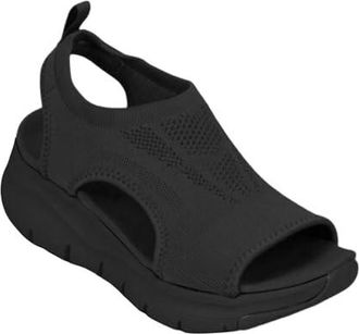 Generic Sandales Femme &eacute;t&eacute; Confortable Orthop&eacute;dique Bout Ouvert Chaussures Antid&eacute;rapant Respirantes D&eacute;Contract&eacute;Es Sandales de Plage Leger Boho Platform Sandal