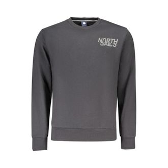 North Sails Baumwoll-Sweatshirt mit gerippten B&uuml;ndchen - - Sweatshirts & Hoodies - Herren - Schwarzk - 2XL