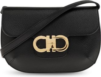Ferragamo Femme, Sacs, Noir, Taille: ONE Size Lizzy Leather Bag