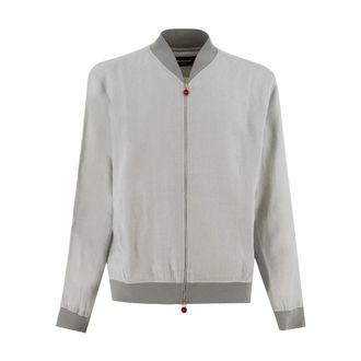 Kiton Homme, Vestes, Gris, Taille: 3XL Bomber Jacket