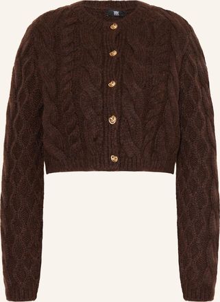 Riani Riani Cropped-Strickjacke Mit Merinowolle braun