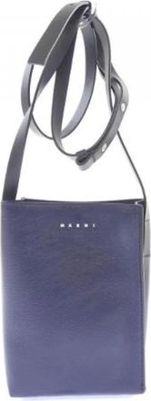 Marni Pre-owned Museo Sac bandouli&egrave;re en cuir de veau - Femme - Pre-owned - Bleu - Taille: ONE Size