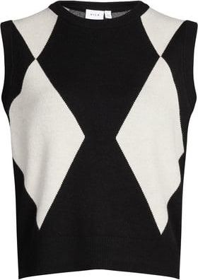 Vila Gilet sans manches &agrave; carreaux